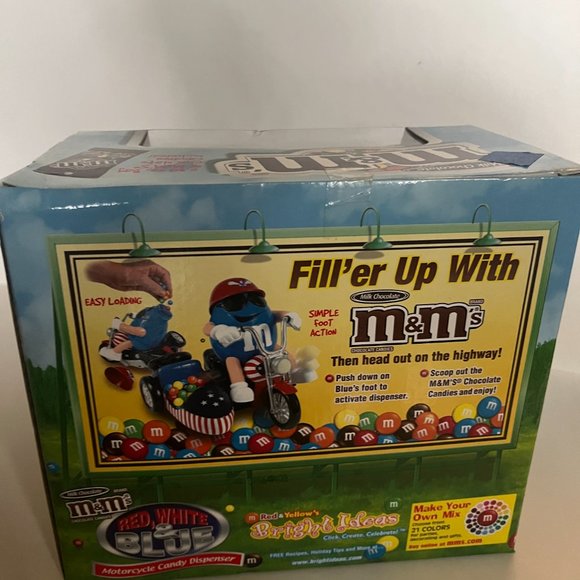 M&M'S | Toys | Mm Red White And Blue Limited Edition Motorcycle Candy ...